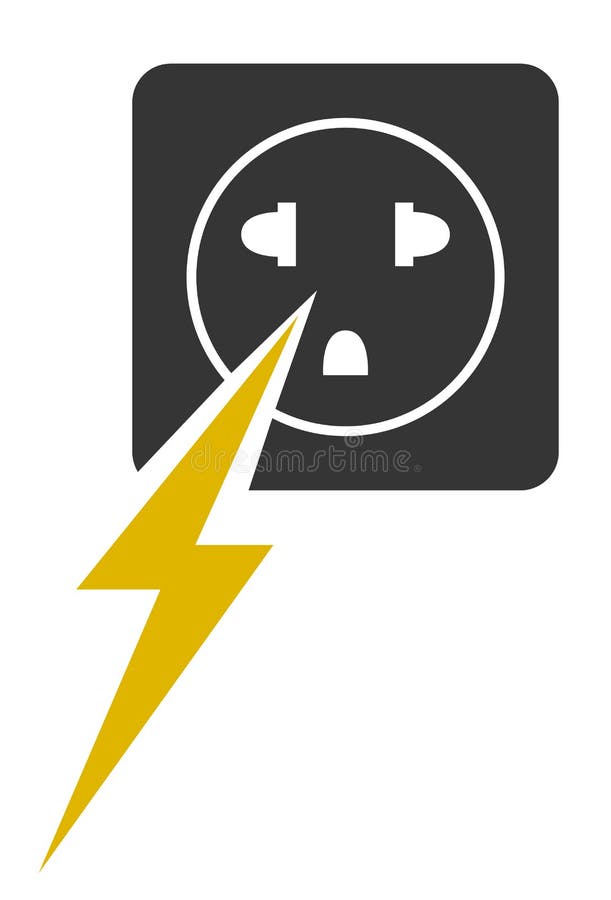 Asia power socket stock vector. Illustration of danger - 99740231