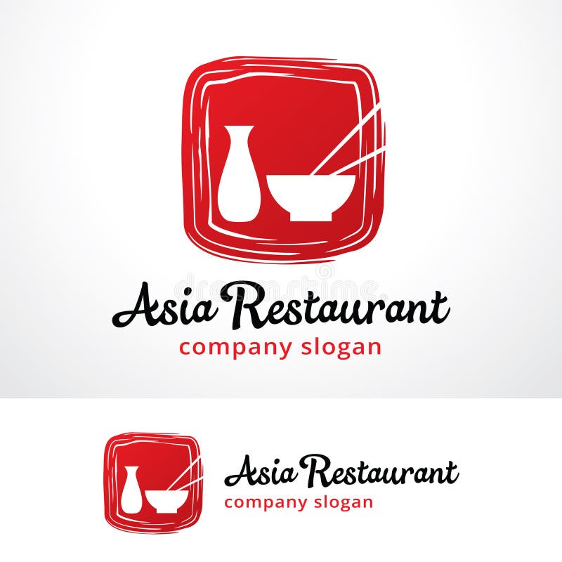 Asia Restaurant Logo Template Design Vector, Emblem, Design Concept ...