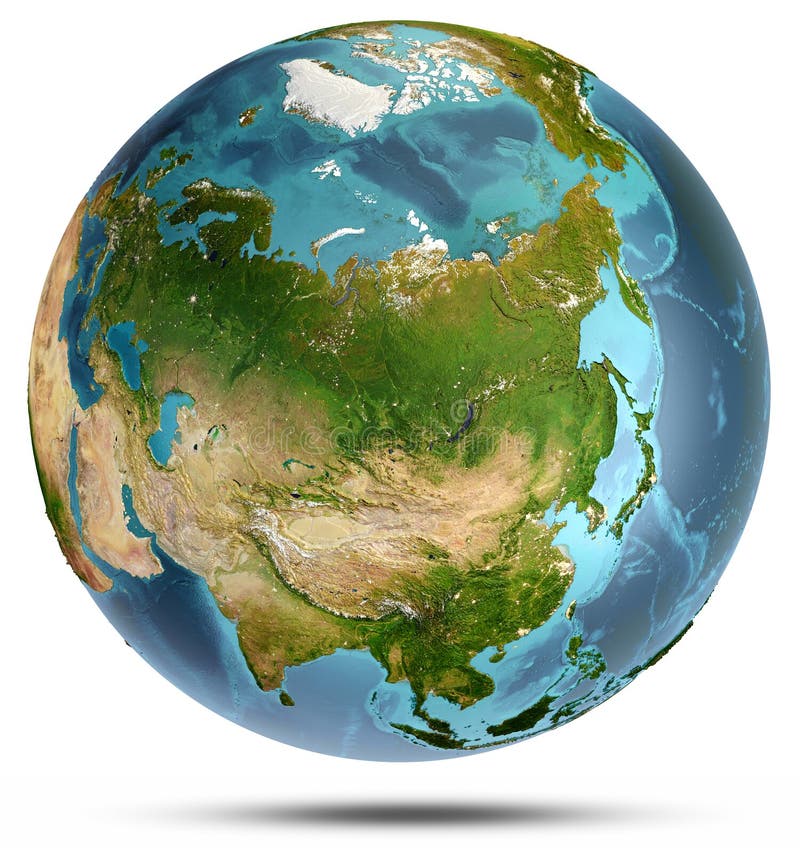 Asia 3d map set stock illustration. Illustration of islands - 23220110