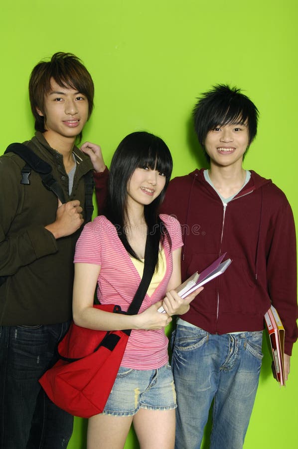 Asian teens stock image. Image of university, pretty, thin - 7539125