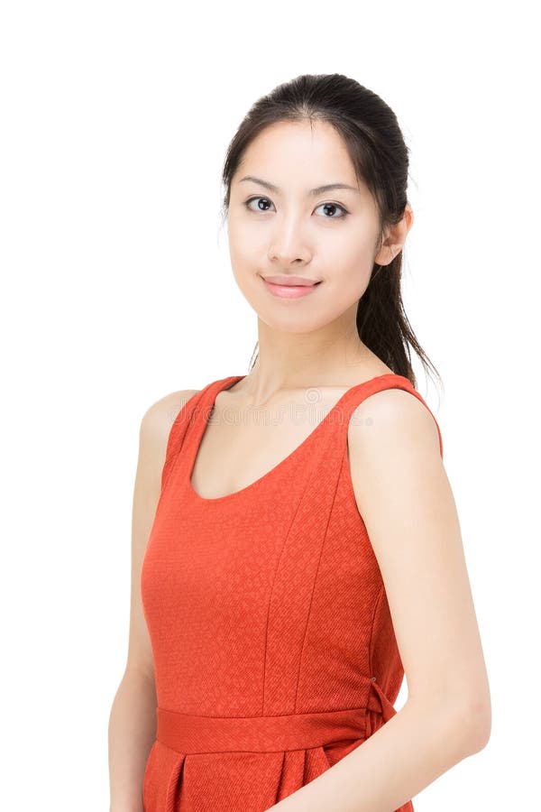 Asia woman portrait stock photo. Image of smiling, isolated - 38652738