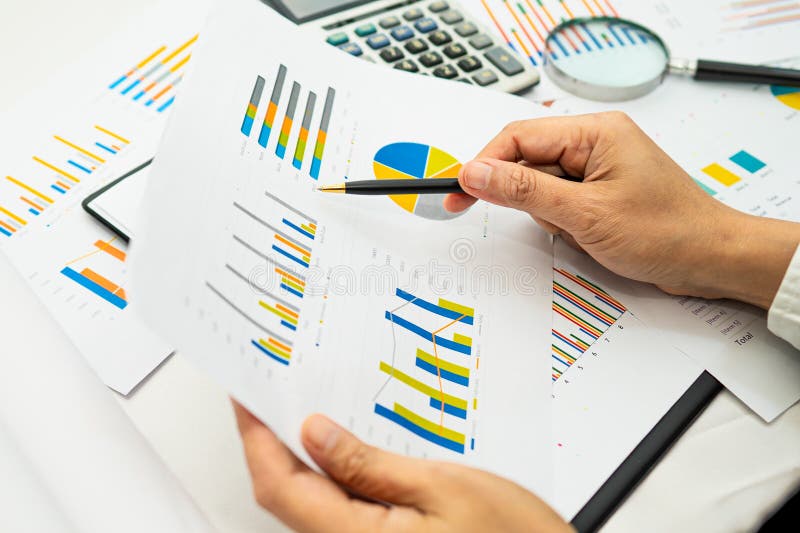 Asian Accountant Working and Analyzing Financial Reports Project ...