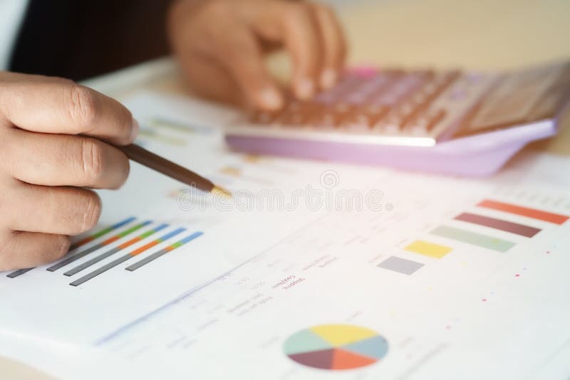 Asian Accountant Working and Analyzing Financial Reports Project ...