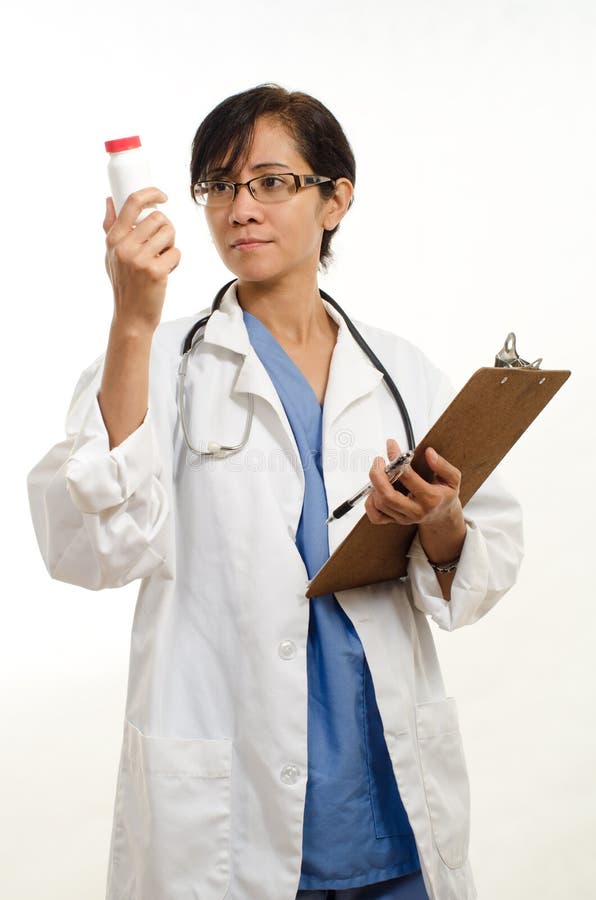 Asian American Healthcare Worker Stock Image - Image of practitioner ...