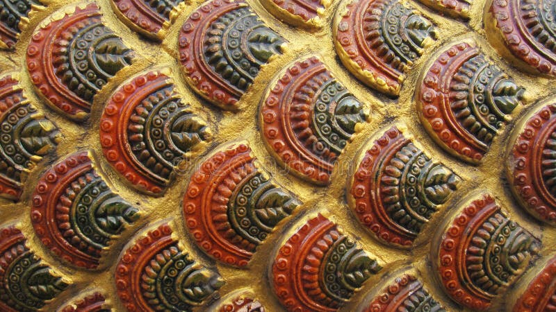 Asian Ancient Golden Giant Snake Scale Pattern Stock Image - Image of ...