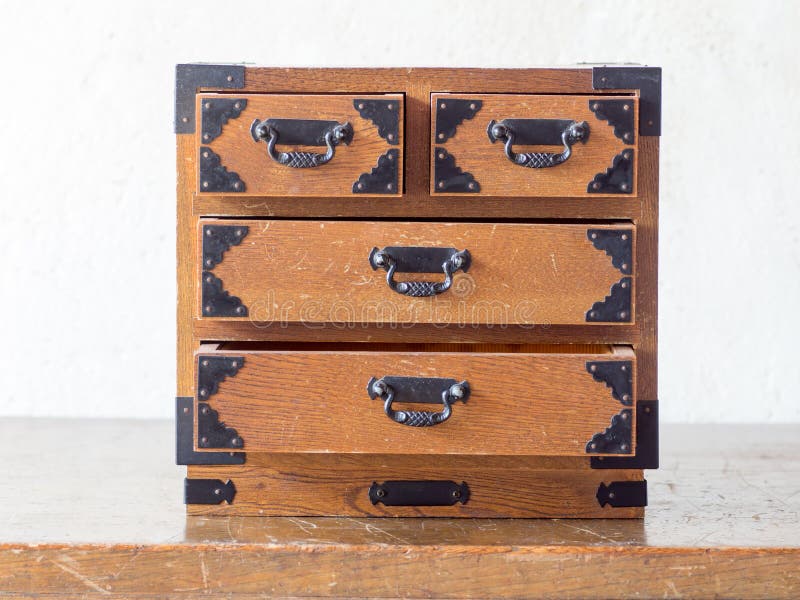 Asian Antique Wooden Miniture Drawer Stock Photo - Image of drawers ...