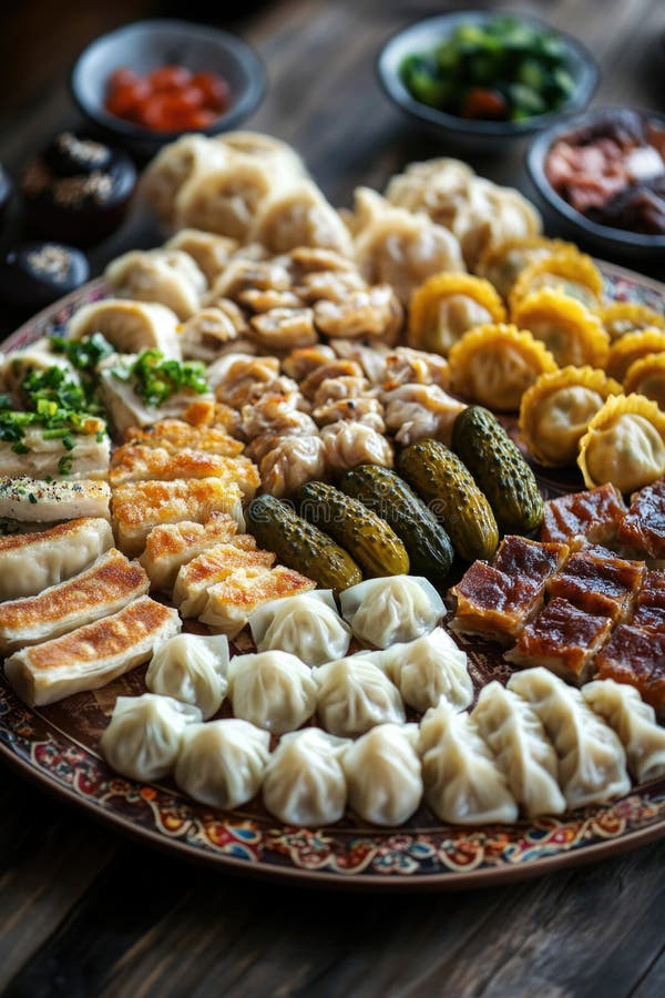 Asian Appetizer Platter stock photo. Image of snacks - 362037510