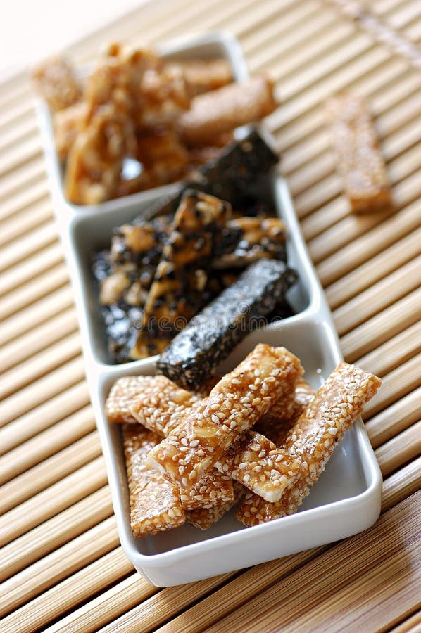 Asian Assorted Sesame Candies Stock Photo - Image of style, asian: 23704140