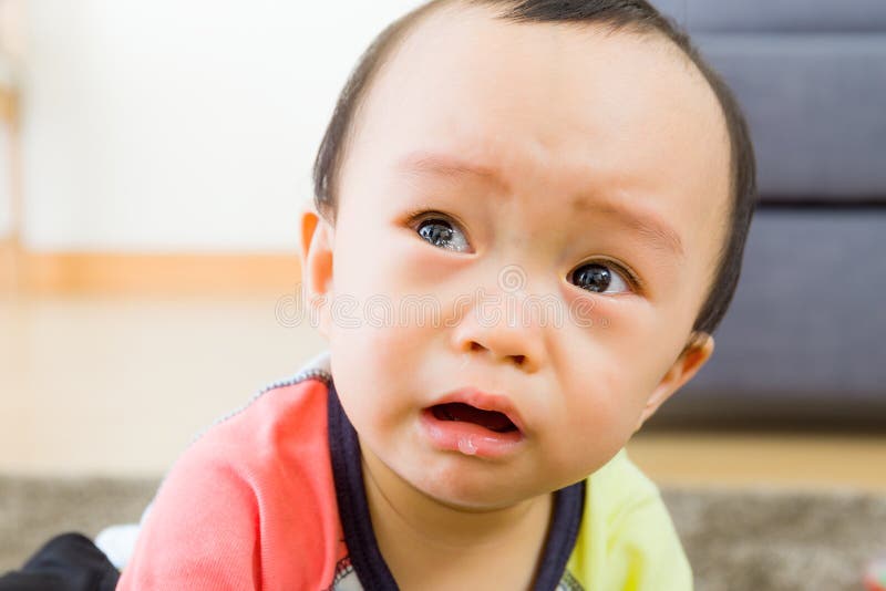 Asian baby boy crying stock photo. Image of feeling, beautiful - 36192536