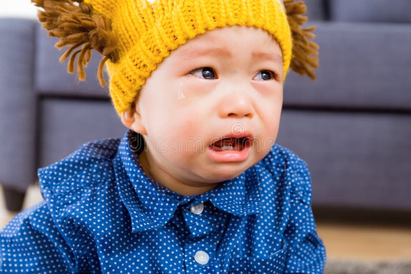 Asian baby boy crying stock photo. Image of cute, saliva - 36192536