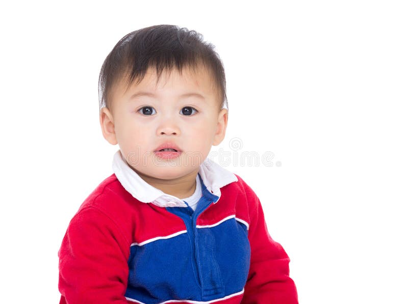 Baby thinking stock photo. Image of childcare, happiness - 40715926