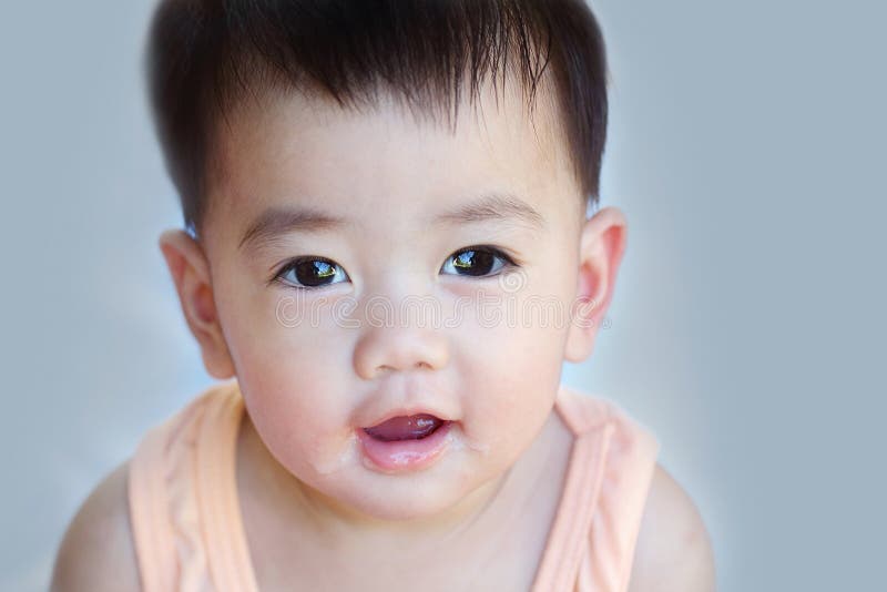 Asian baby stock photo. Image of nnocence, smile, family - 48096826