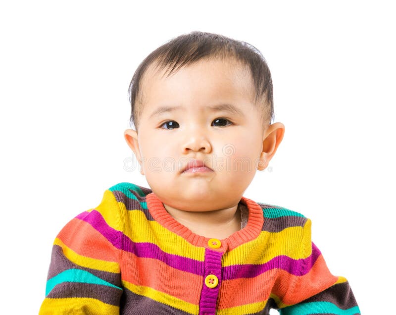 Asian baby portrait stock image. Image of single, little - 37045535