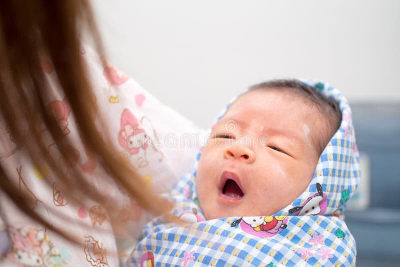 Asian Baby with Powder on Face Stock Image - Image of person, adorable ...