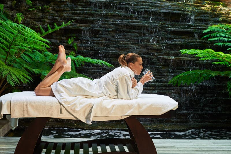 Asian Back Massage Theraphy Spa Hot Stone Stock Image - Image of health ...