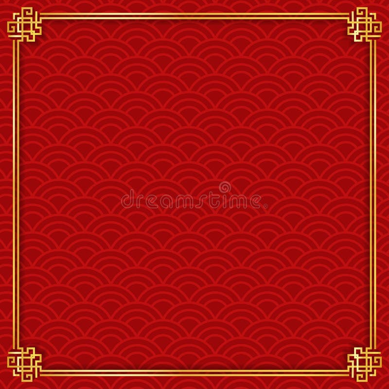 Asian Background with Chinese Frame Ornament Stock Vector ...