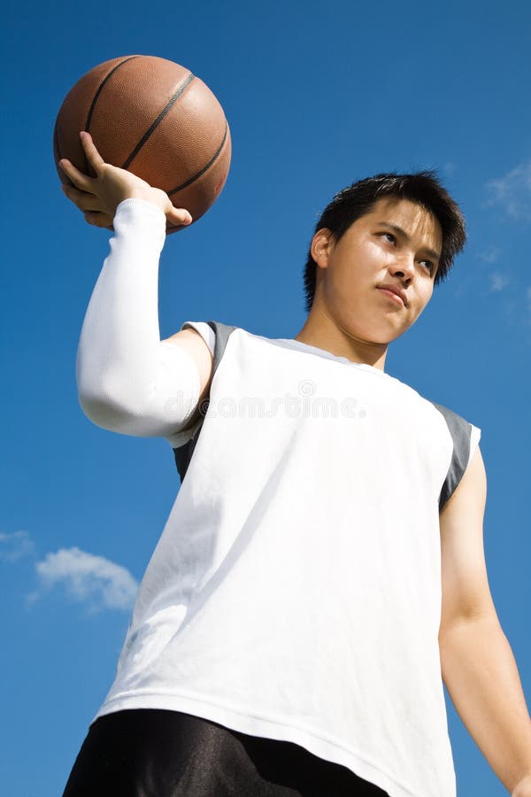 Asian Female Basketball Player Stock Photo - Image of female, sporty ...