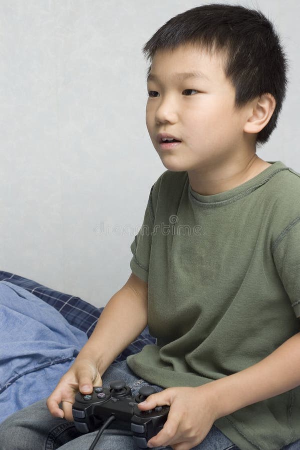 Asian boy gamer stock image. Image of people, child, play - 1390315