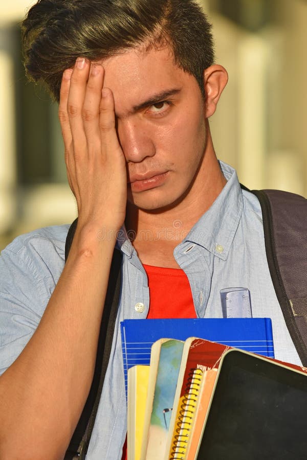 Asian Boy Student and Disappointment Stock Image - Image of young ...