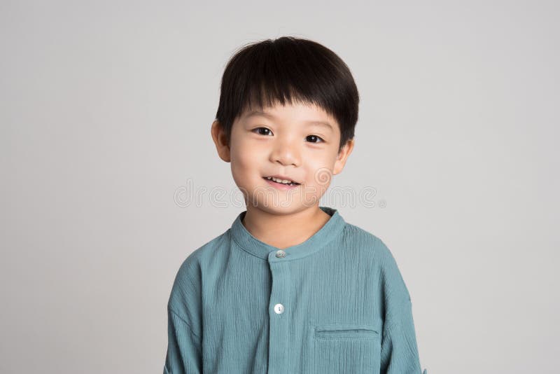 Asian boy studio portrait stock photo. Image of front - 79441252