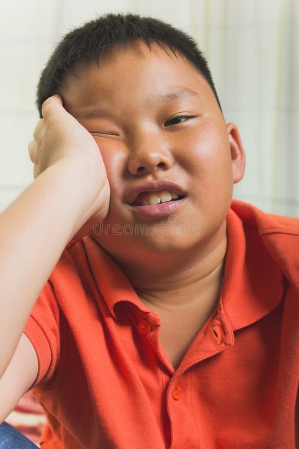 Asian Boy with Upset Expression Stock Photo - Image of child, asian ...