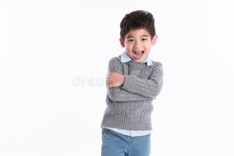 Asian Boy - Various Images of Isolation Stock Photo - Image of delight ...