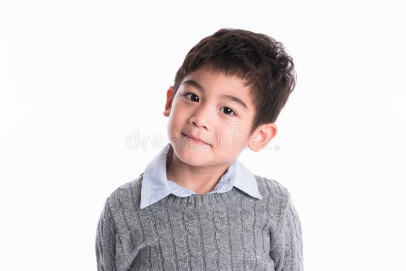Asian Boy - Various Images of Isolation Stock Photo - Image of portrait ...