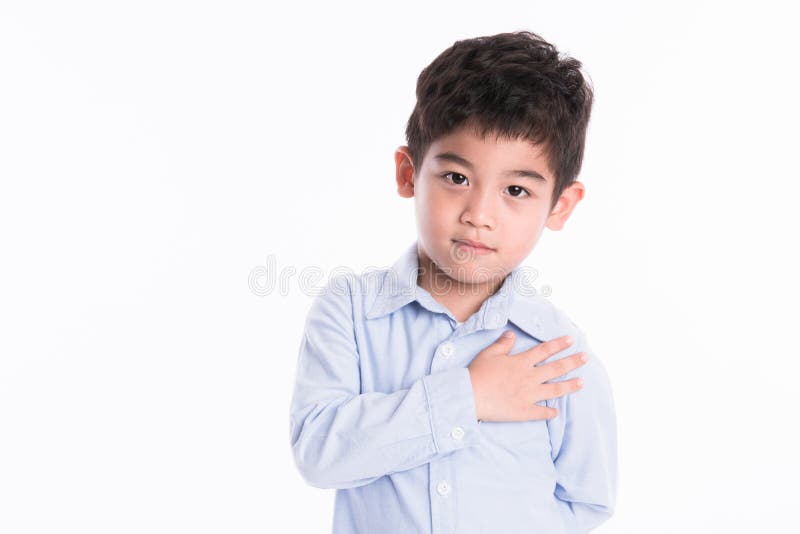 Asian Boy - Various Images of Isolation Stock Photo - Image of looking ...