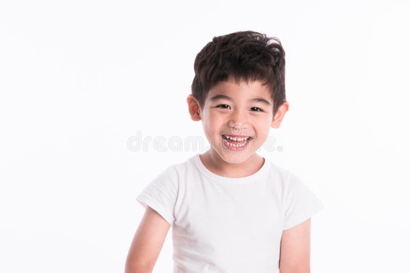 Asian Boy - Various Images of Isolation Stock Photo - Image of portrait ...