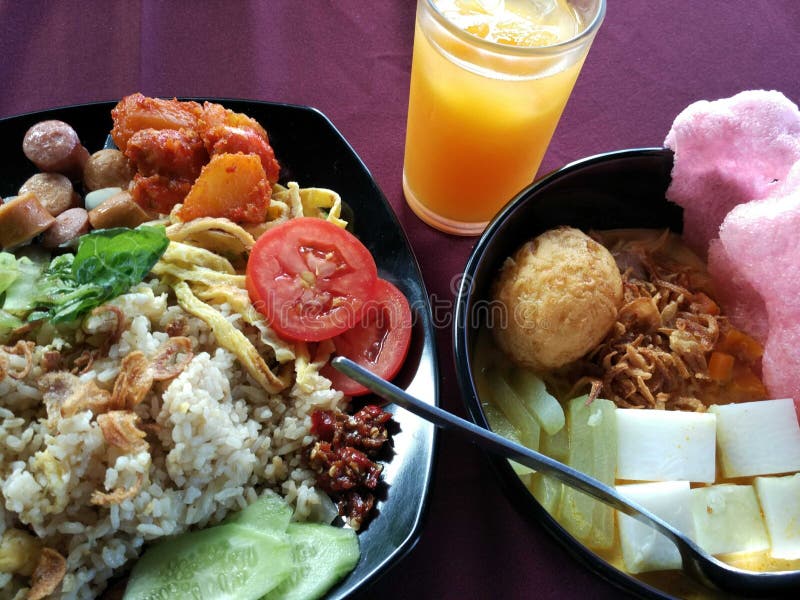 Asian Breakfast stock image. Image of tomato, rice, sauce - 120078623