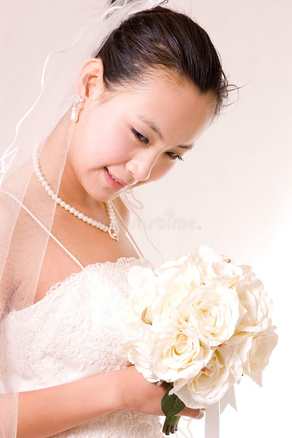 Beautiful Chinese bride stock image. Image of wedding - 7256791