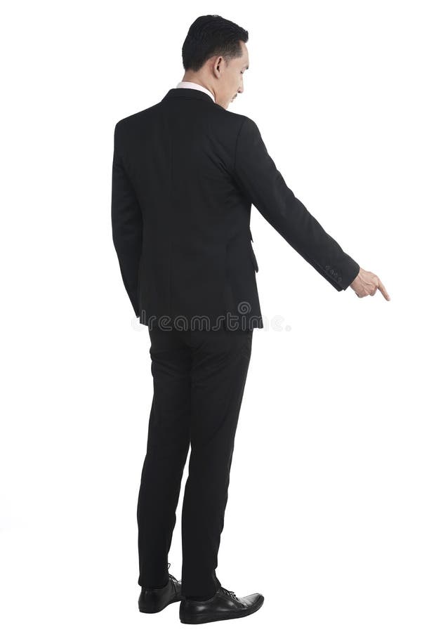 Business man pointing down stock image. Image of finger - 49404165