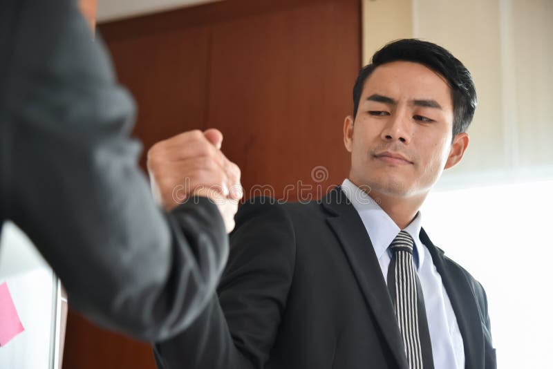 Asian Business People Handshake. Stock Photo - Image of leader ...