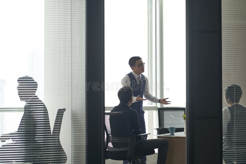 Asian Business People Working in Modern Office Stock Image - Image of ...