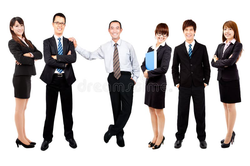 Asian business team stock photo. Image of happy, smart - 20469198