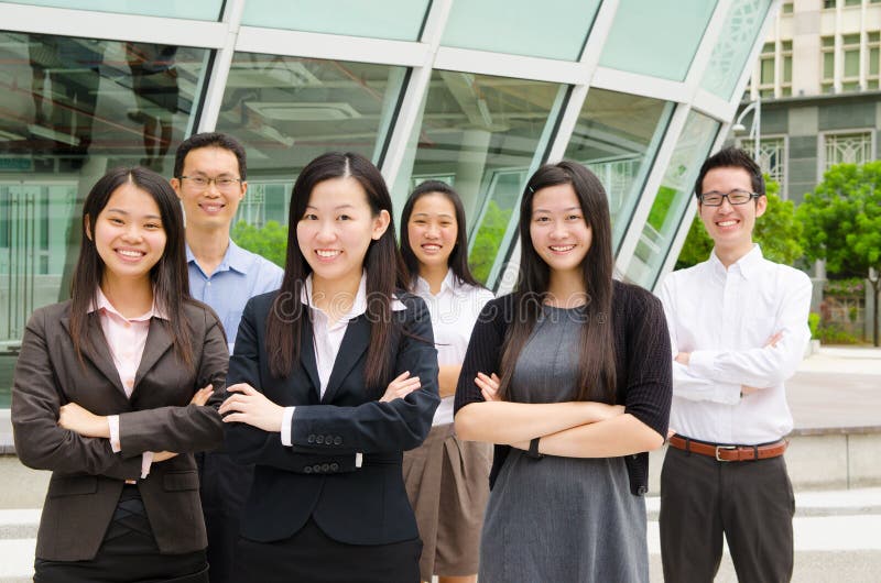 Asian business team stock photo. Image of partner, partnership - 56526308