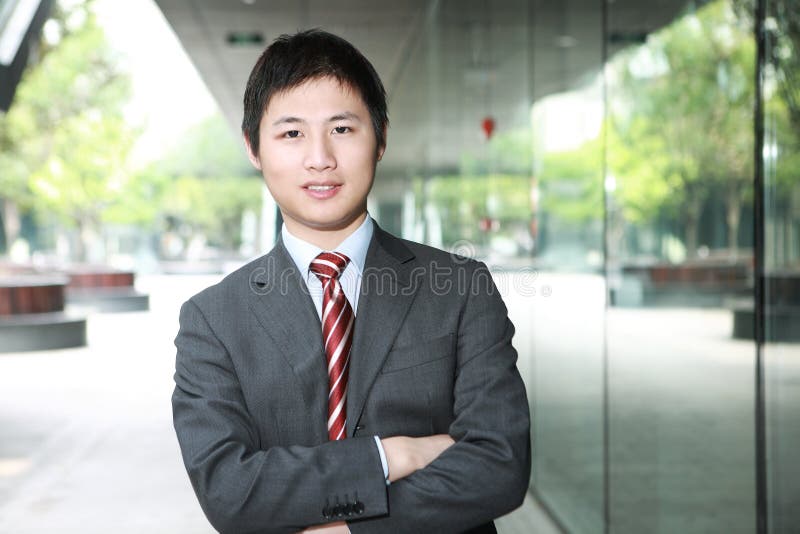 Asian businessman stock photo. Image of confident, portrait - 14055114