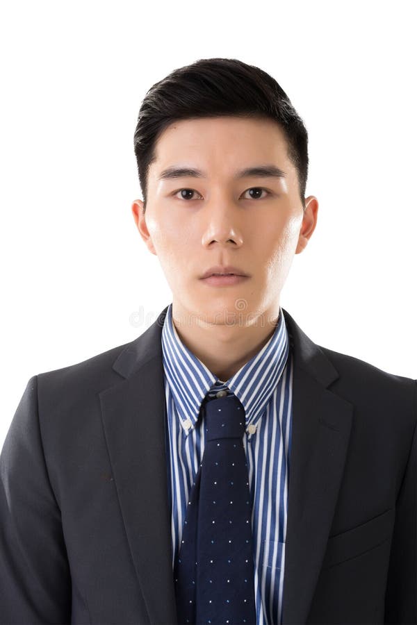 Asian Businessman with No Expression Stock Photo - Image of face ...
