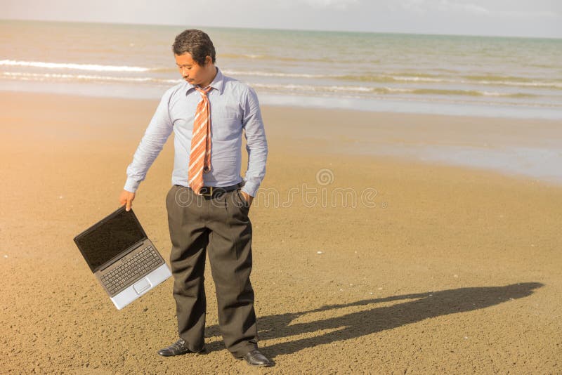 Asian Businessmen are Striving with Work Being Done Stock Image - Image ...