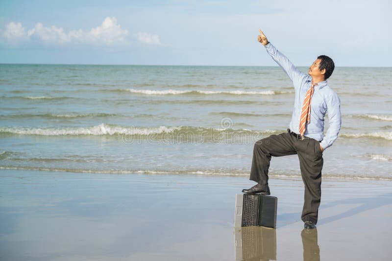 Asian Businessmen are Striving with Work Being Done Stock Photo - Image ...