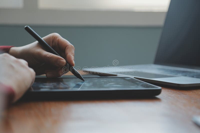 Asian Businesswoman Using Laptop Computer and Working at Office with ...