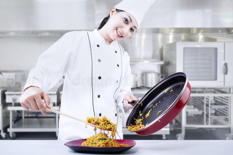 Chef making noodle stock photo. Image of food, flour - 14038584