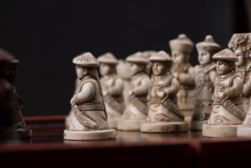 Asian chess pieces stock photo. Image of decision, leadership - 95698644