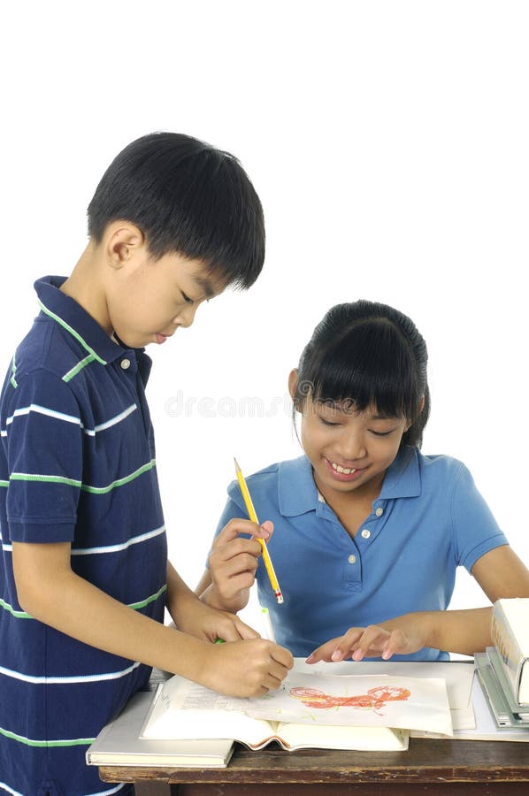 Asian Children stock image. Image of class, education - 7646409