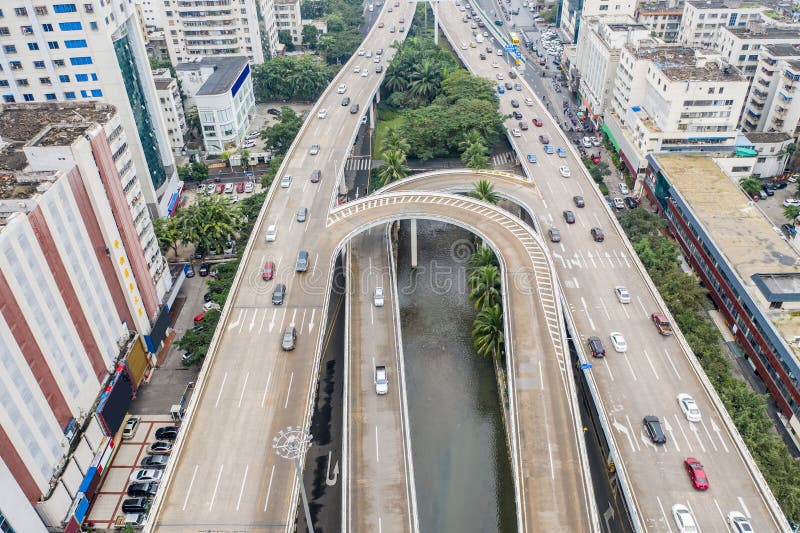 Asian city aerial stock image. Image of country, office - 175524007