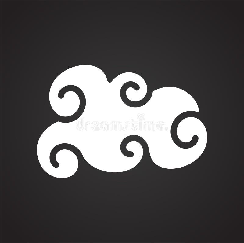Asian Cloud Icon on Background for Graphic and Web Design. Simple ...