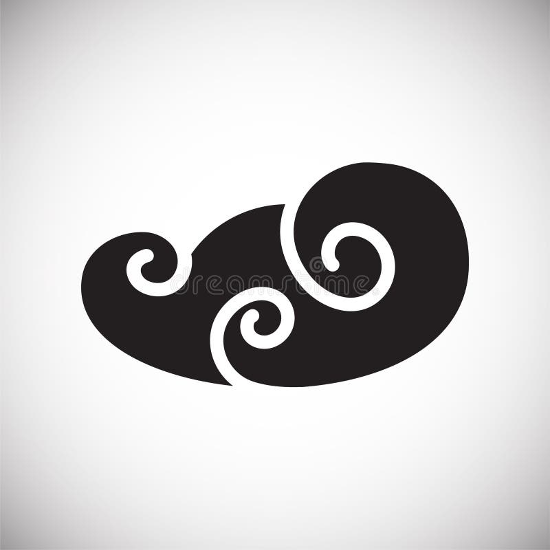 Asian Cloud Icon on Background for Graphic and Web Design. Simple ...