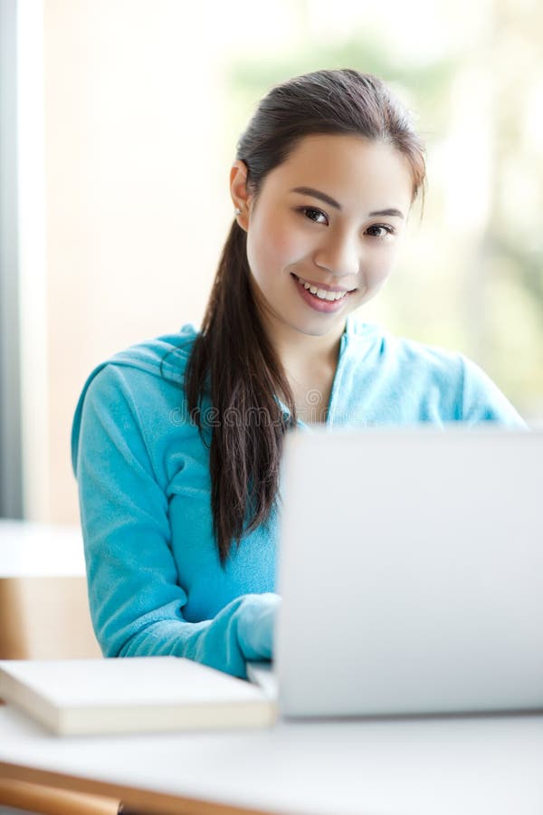 Asian college student stock image. Image of smiles, sitting - 19623267