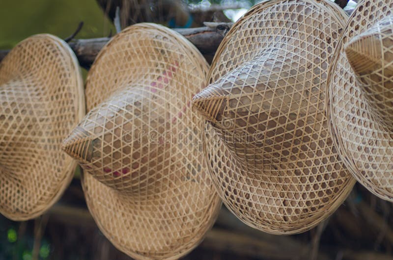 Asian conical weave hat stock photo. Image of accessories - 37206682