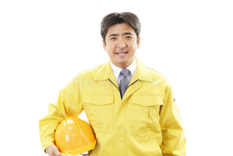 Asian construction worker stock image. Image of liveliness - 39675687